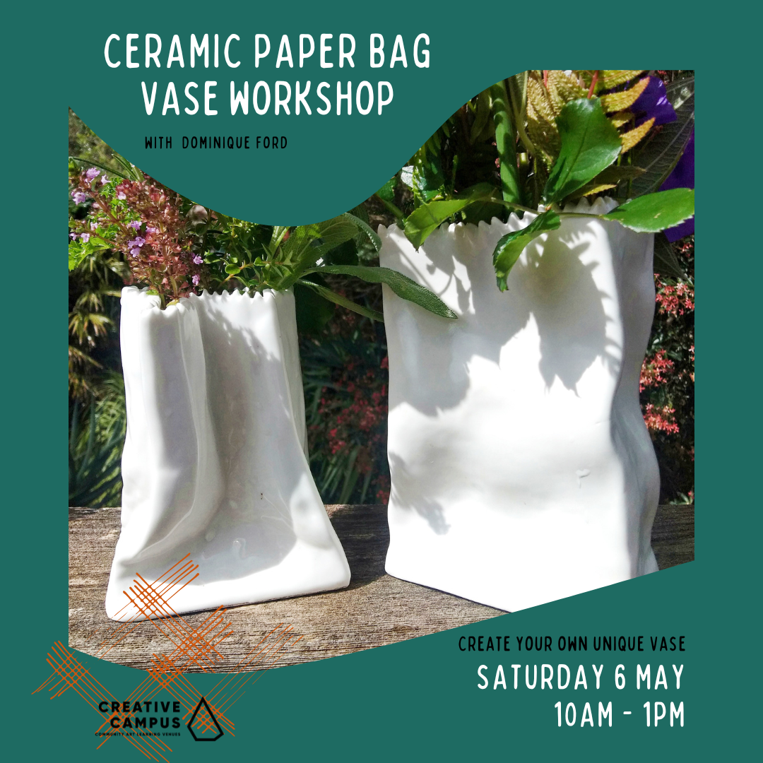 Ceramic Paper Bag Vase Workshop
